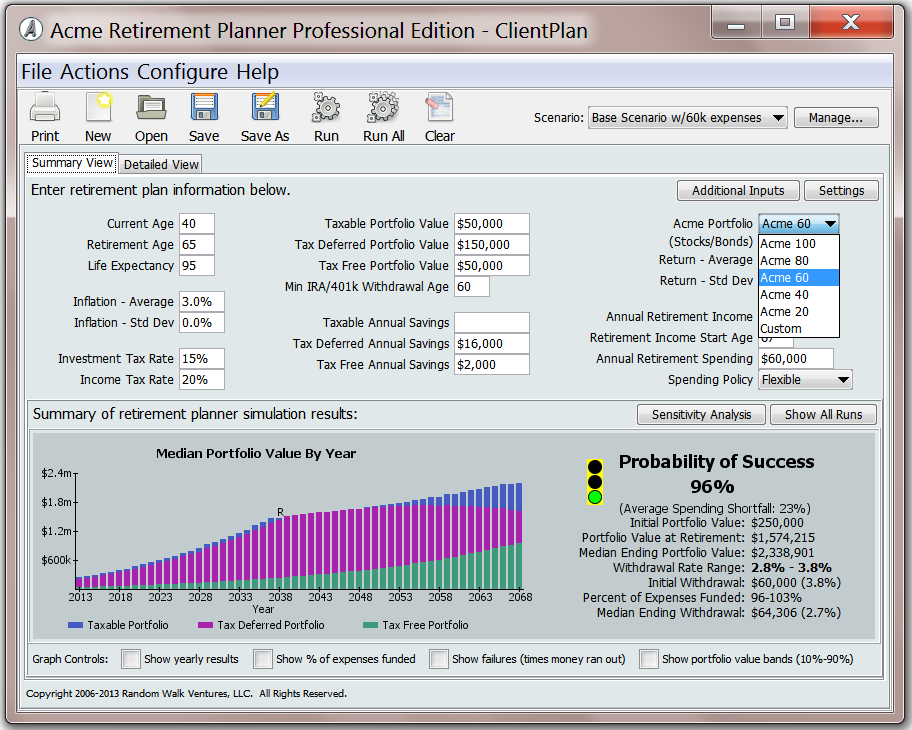 Purchase a Professional Use License | The Flexible Retirement Planner